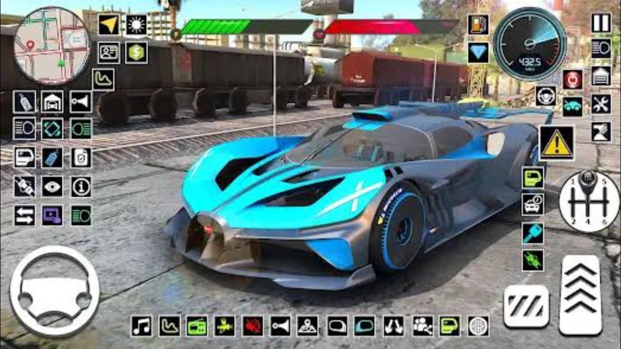 Bugatti Car Driving Simulator Gameplay_"European Luxury Cars" - YouTube