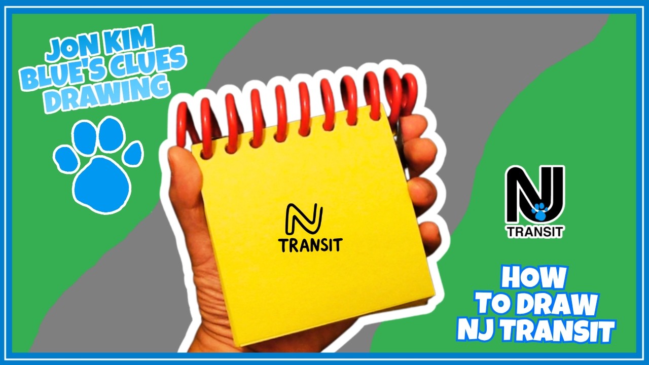 Jon Kim Blue's Clues Drawing - How to Draw NJ Transit - YouTube