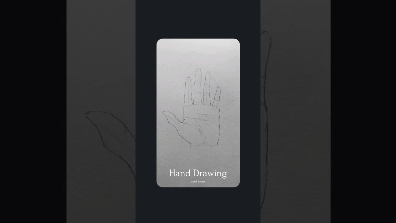 How to Draw a Hand | Mahdi Pirgazi - YouTube