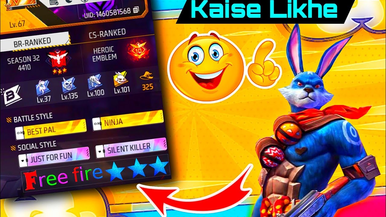 FREE FIRE BIO COLOUR CODE | FREE FIRE SIGNATURE STYLE | FREE FIRE NEW ...