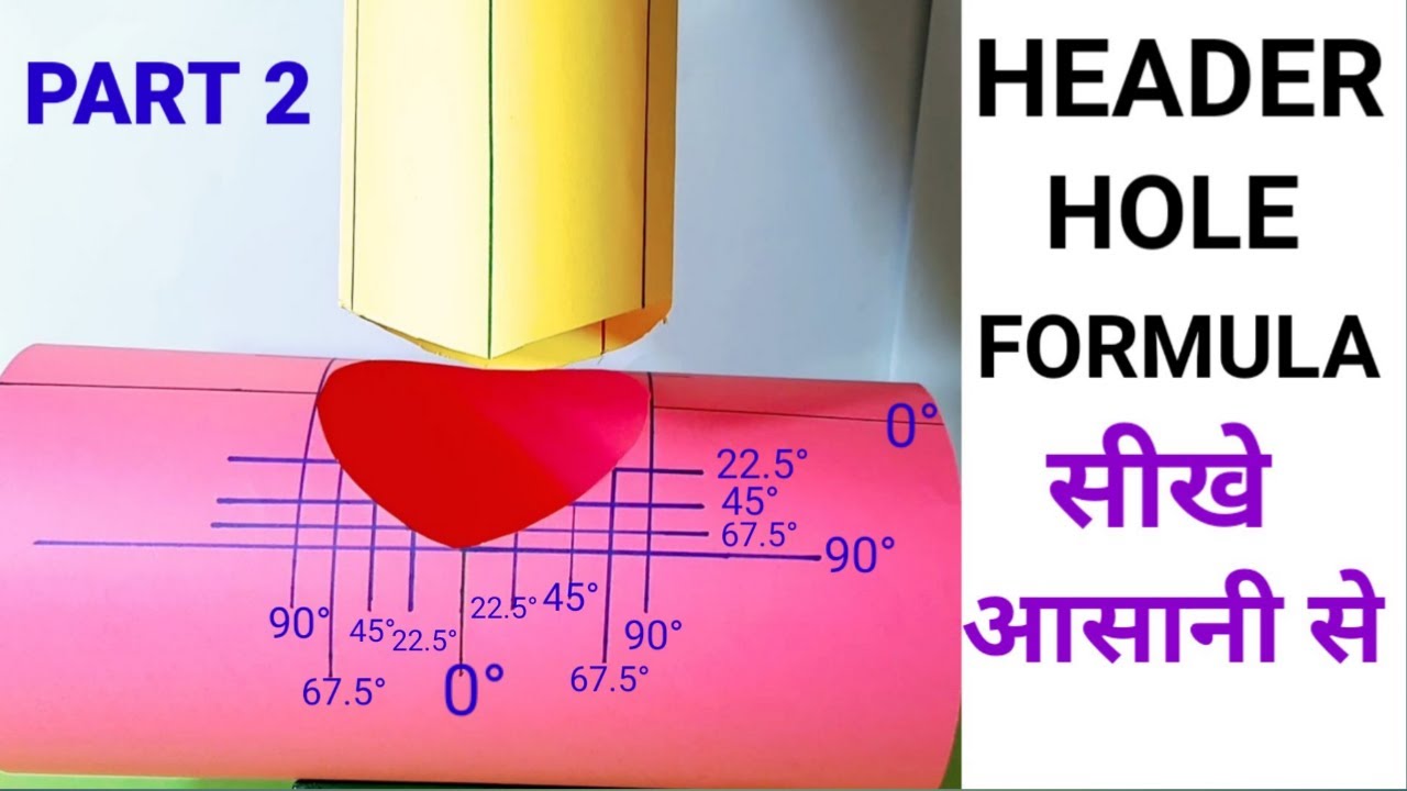Pipe Stub On Tee Branch Header Hole Marking PART - 2 / Unequal Branch ...
