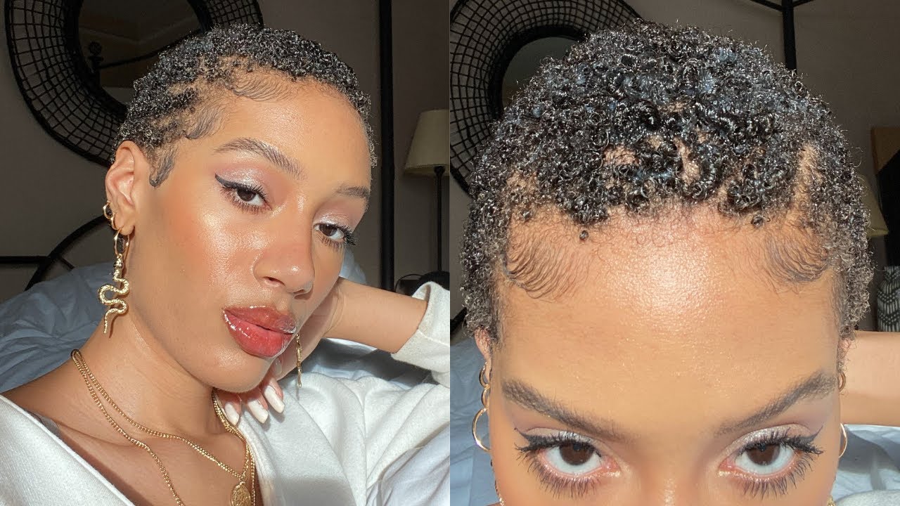 how to get a defined wash and go on short natural 4c hair (TWA) *new ...