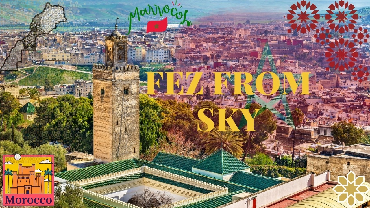 تصوير فاس من السماء - Fez from sky - Fes vue du ciel - YouTube