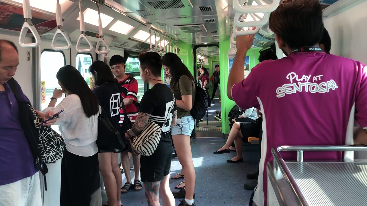 Sentosa Express Monorail Yellow - YouTube