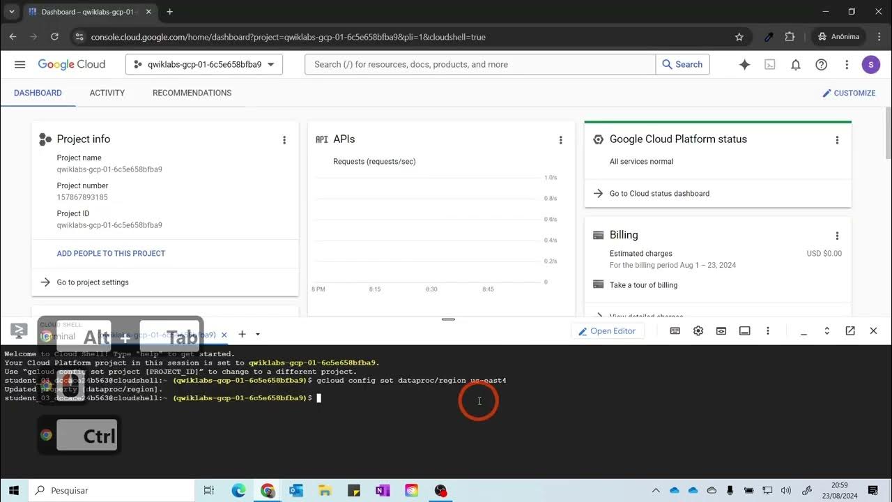 GSP104 Dataproc Qwik Start Linha de comando L02T04 - 2024 - YouTube