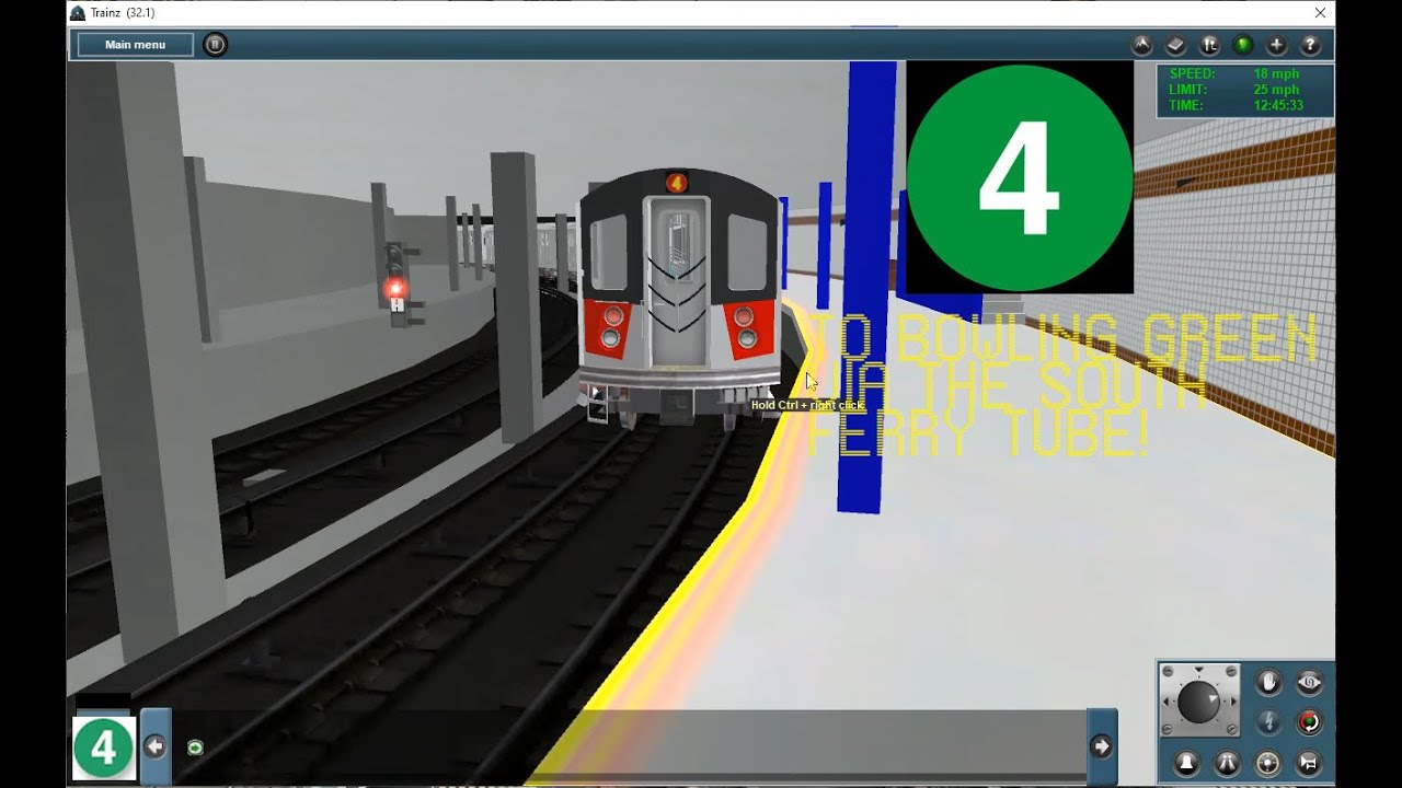 Trainz Simulator 2012: NYCT (4) Woodlawn To Bowling Green Via Mid ...