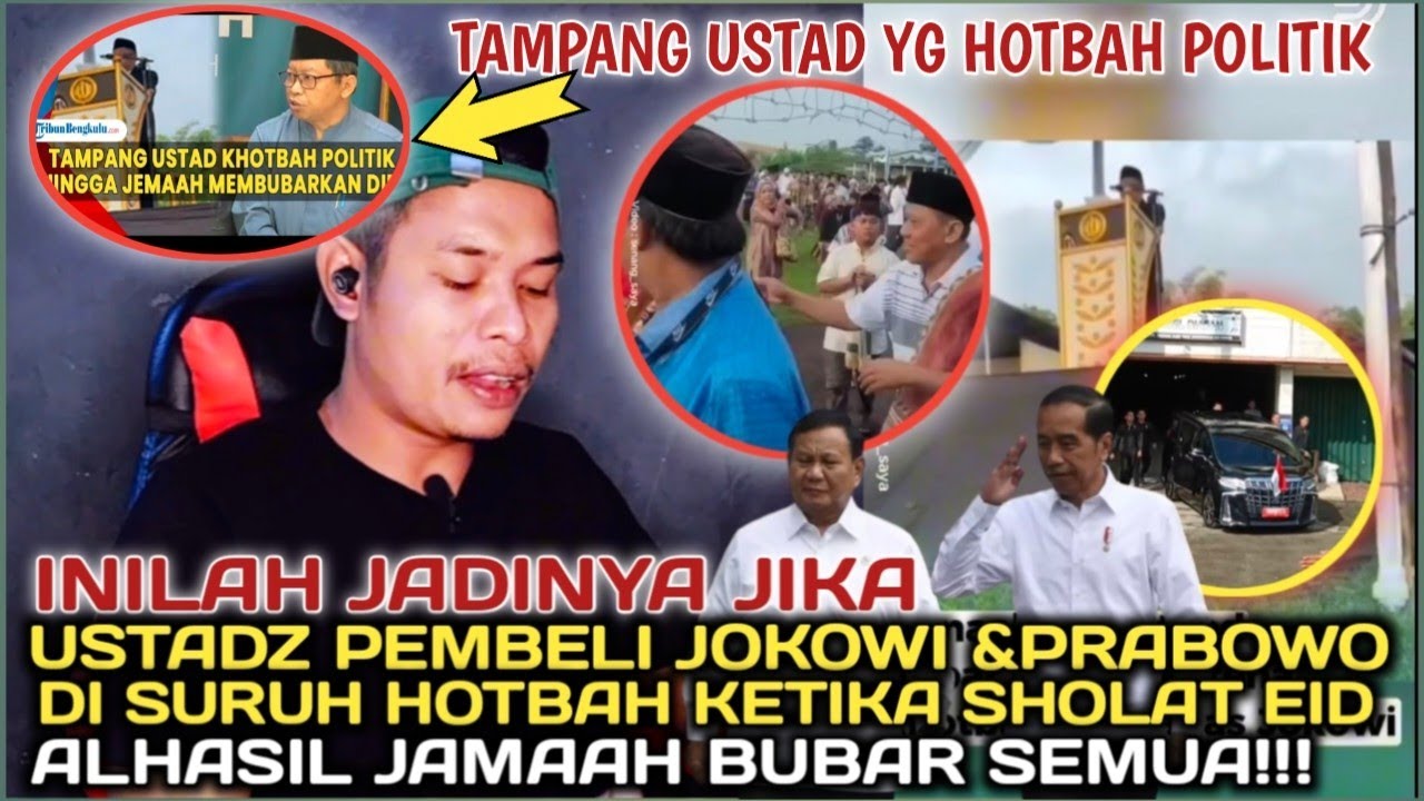 USTAD INI NAMPAK KALI PEMBENCI JOKOWI & PRABOWO ALHASIL JAMAAH BUBAR ...