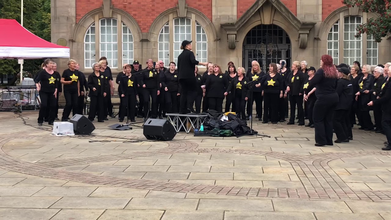Footloose North Wales Rock Choir at Wrexham Singing Streets festival ...