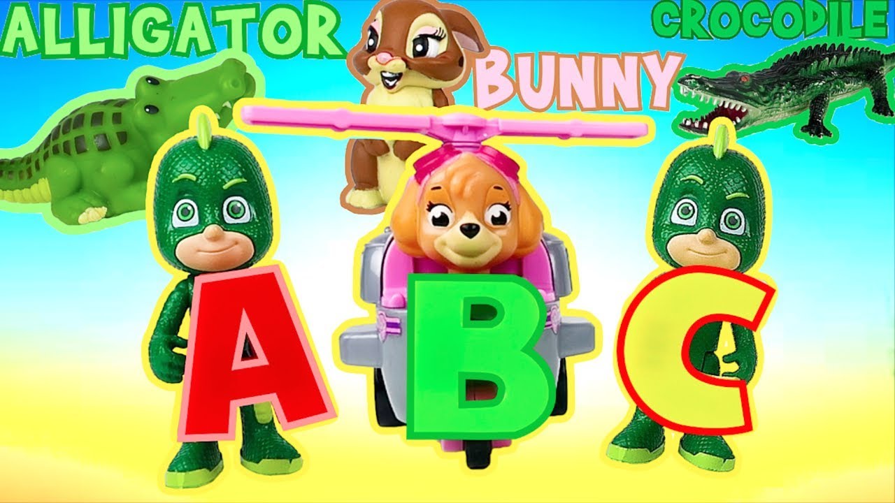 PJ Masks and Paw Patrol Teach Kids the ABC's! - YouTube