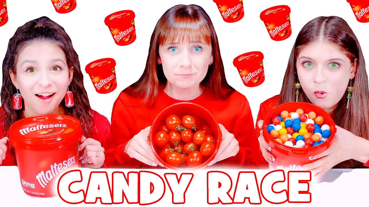 ASMR Full Video Red Challenges Eating Sounds Mukbang - YouTube