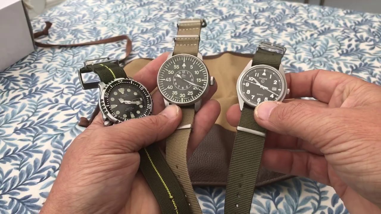 3 Watch Military Collection, Dive, Field, Pilot for less than £350 ...
