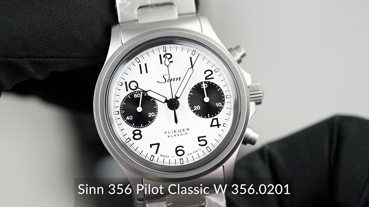 Sinn 356 Pilot Classic W 356.0201 - YouTube