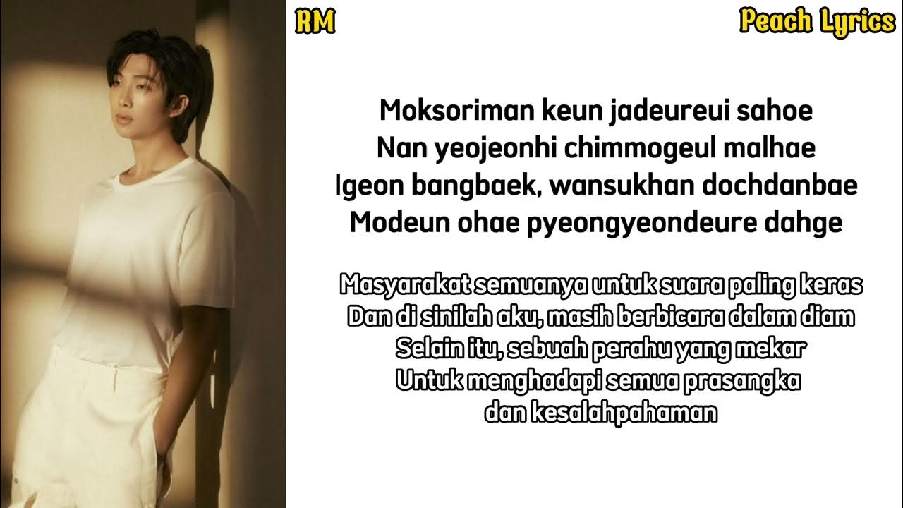 RM (BTS) 'Wild Flower (feat. Youjeen)' // lirik lagu terjemahan [rom/sub indo] - YouTube