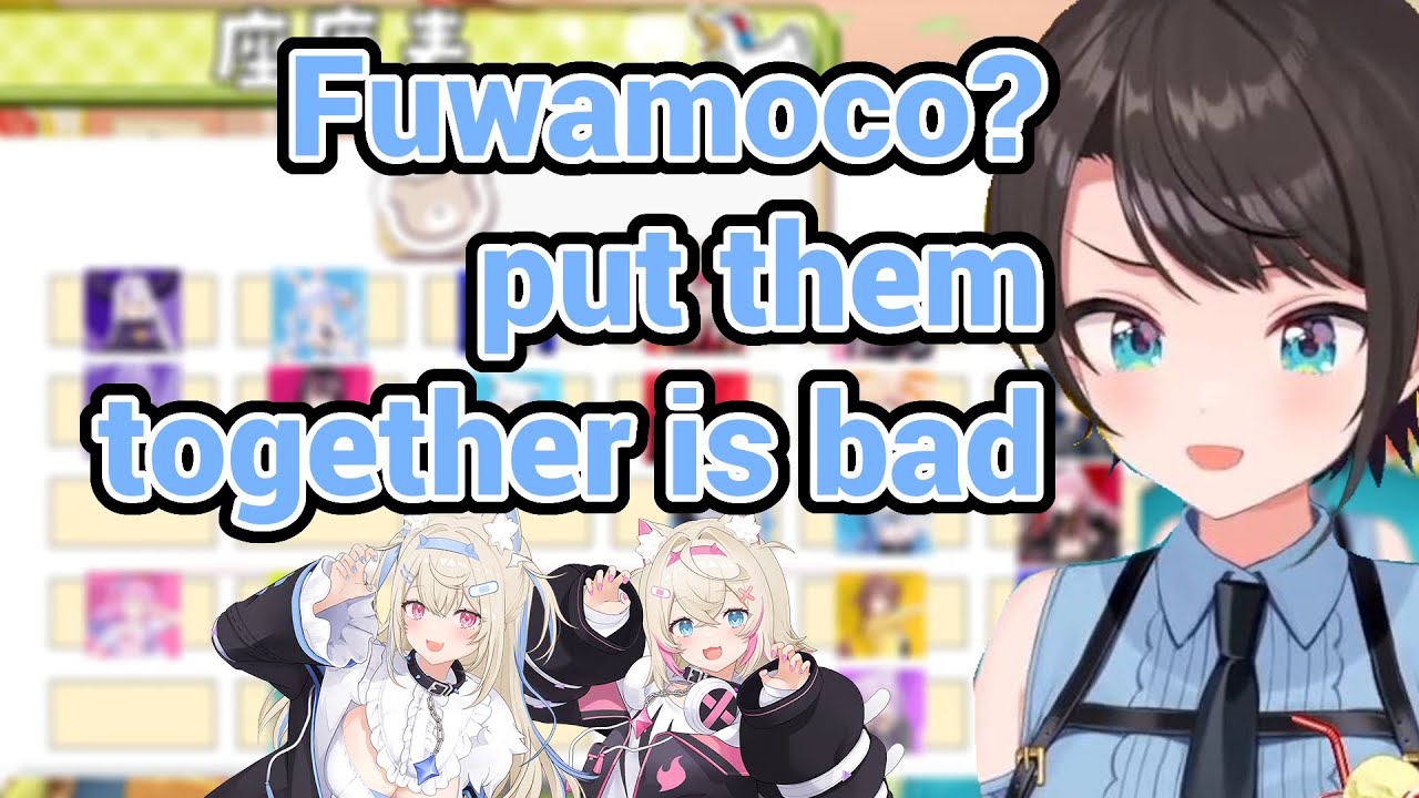 Subaru Think Really Hard Where to Put Fuwamoco in her Ideal Hololive ...