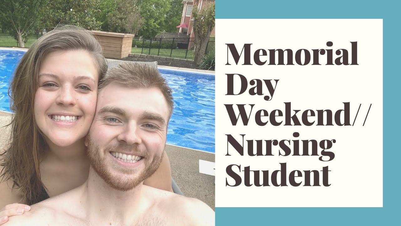 WEEKEND LIFE IN NURSING SCHOOL // Memorial Day weekend vlog// Studying ...