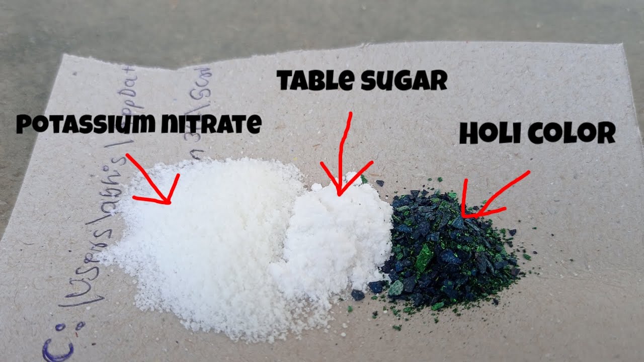 Reaction of Rocket fuel with Holi colors - YouTube