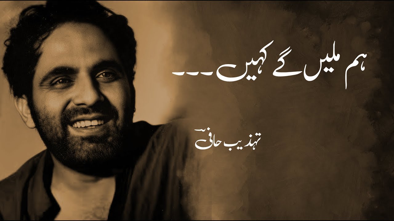 Hum Milain Ge Kahin🥀 Tehzeeb hafi best of the year poetry - YouTube
