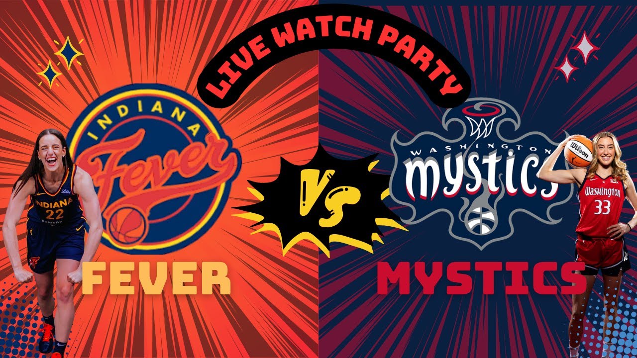 Indiana Fever Vs. Washington Mystics Live Watch Party - YouTube
