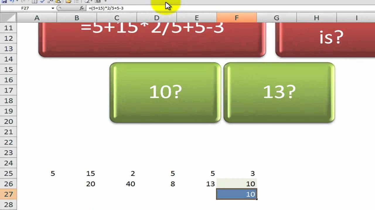 Learn How to Control Calculations in Excel Formulas - YouTube