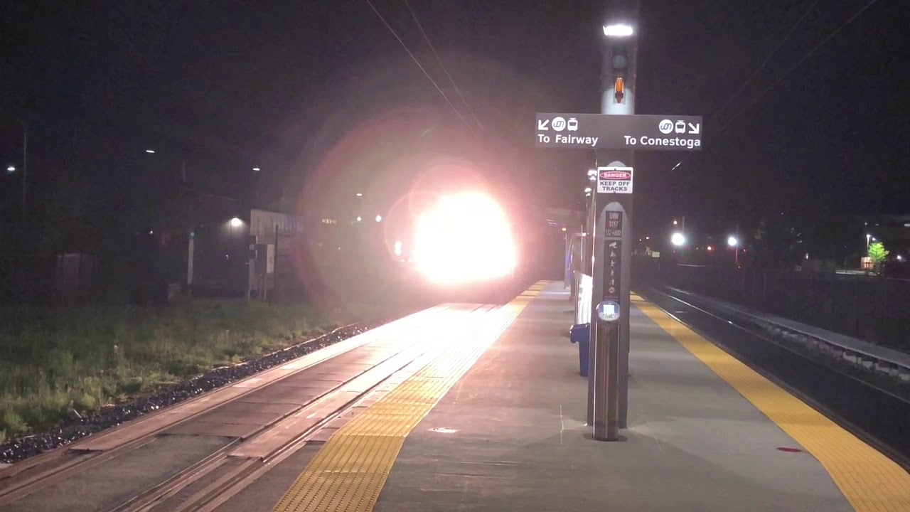 FREIGHT TRAIN ON Waterloo LRT!! CN 566 South @University of Waterloo ...