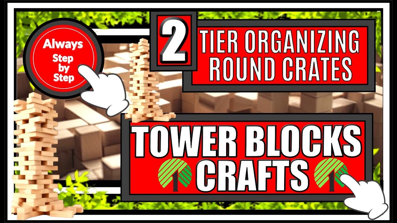 UNIQUE DOLLAR TREE INSPIRED DIY TUMBLING TOWER BLOCKS ORGANIZING 2️⃣ ...