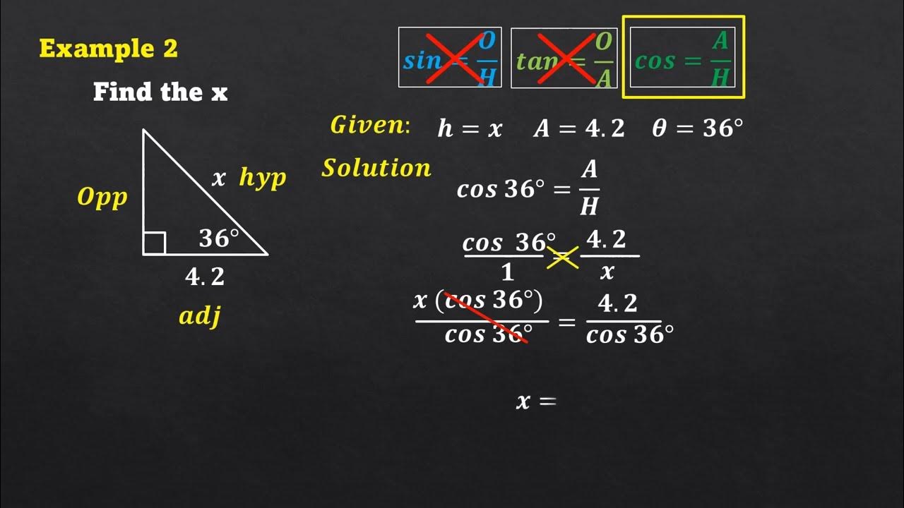 Solving Right Triangle using Trigonometric Ratios (Full video) - YouTube