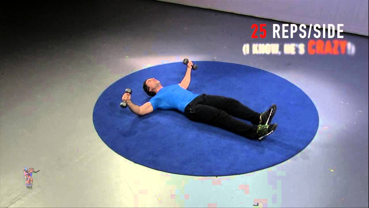 Exercise of the Day - CHEST FLY CRUNCHES - YouTube