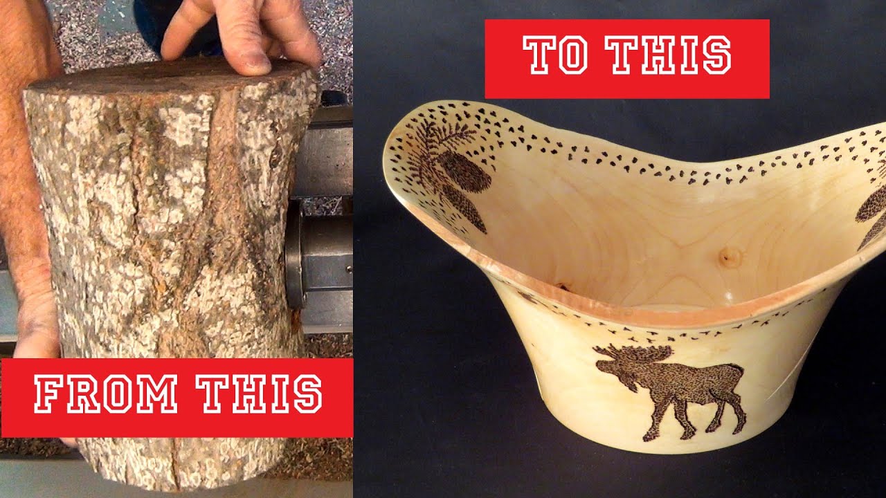 Woodturning Winged Maple Bowl - YouTube