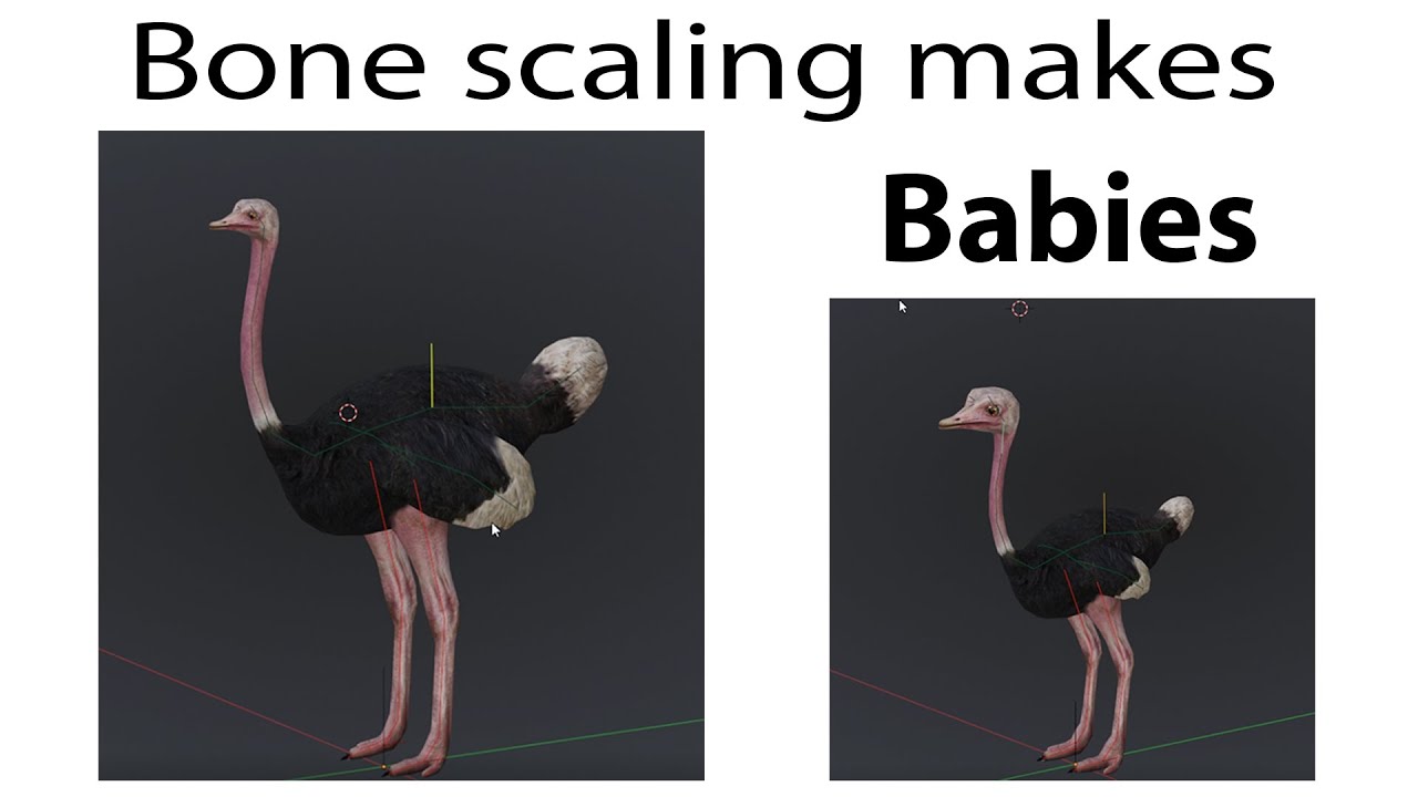 Changing Scale in Animation to make Baby versions of Characters - YouTube
