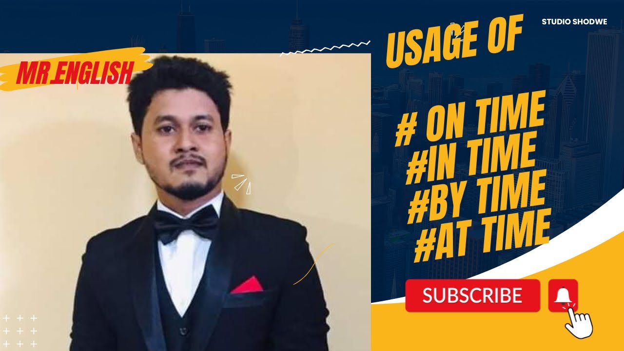 How to use (in , on, by & at) before time | time telling | use of ...