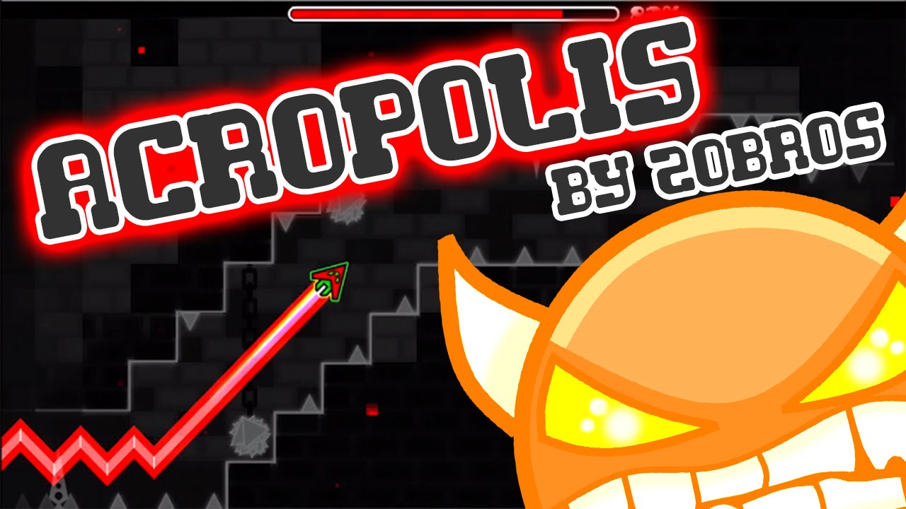 Geometry Dash - Acropolis by Zobros [Greasy Demon] 100% Complete! - YouTube