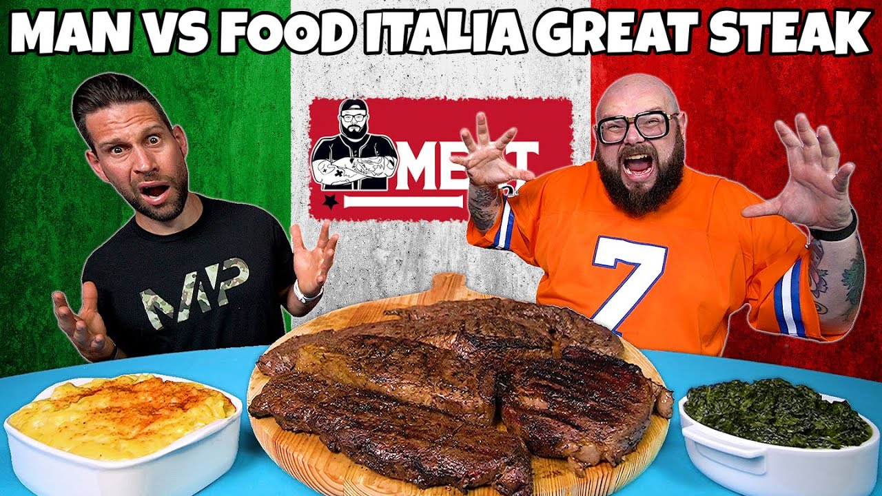 "MAN VS FOOD ITALIA" episodio SPECIALE - GREAT STEAK CHALLENGE | 5 KG ...