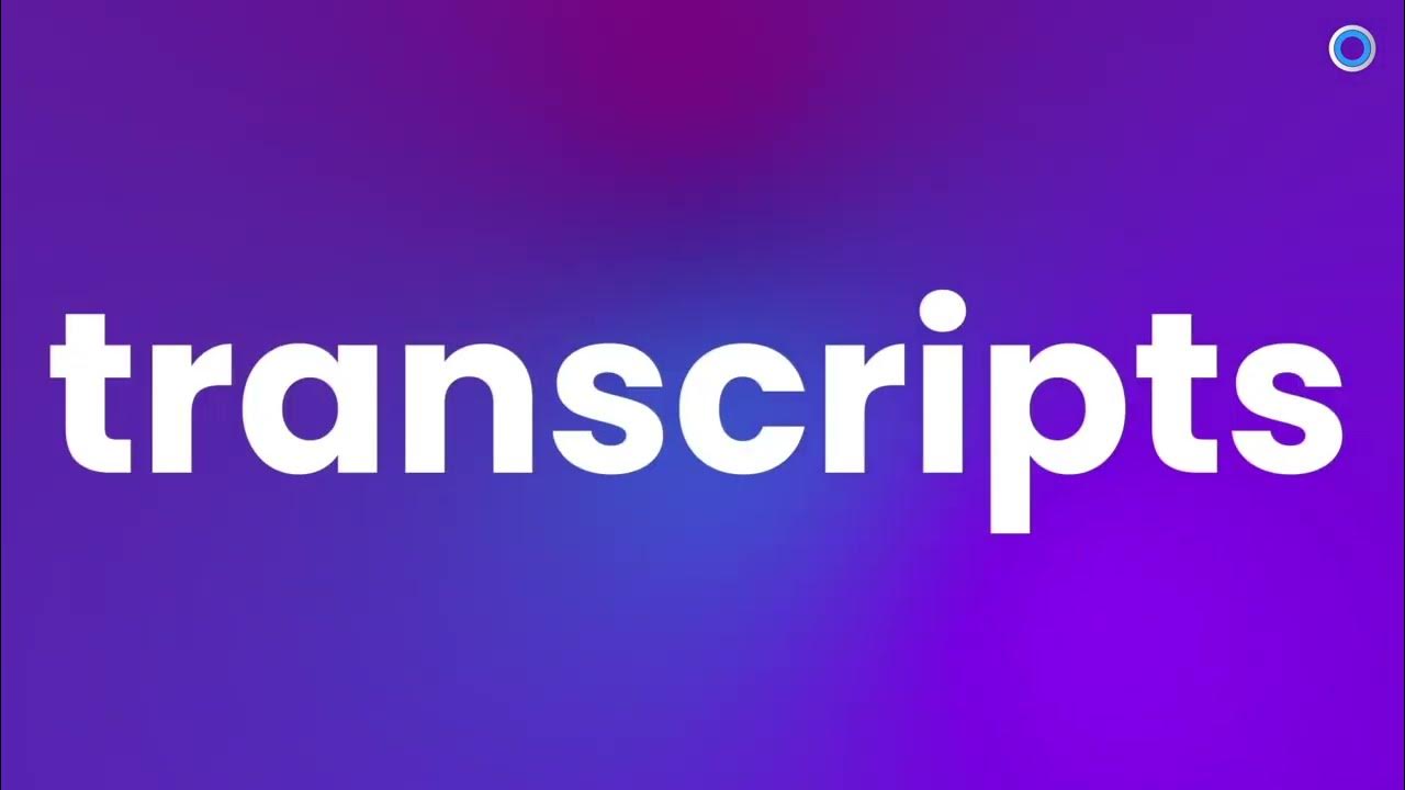 AIRR: AI-Powered Transcript Processing in Action! - YouTube