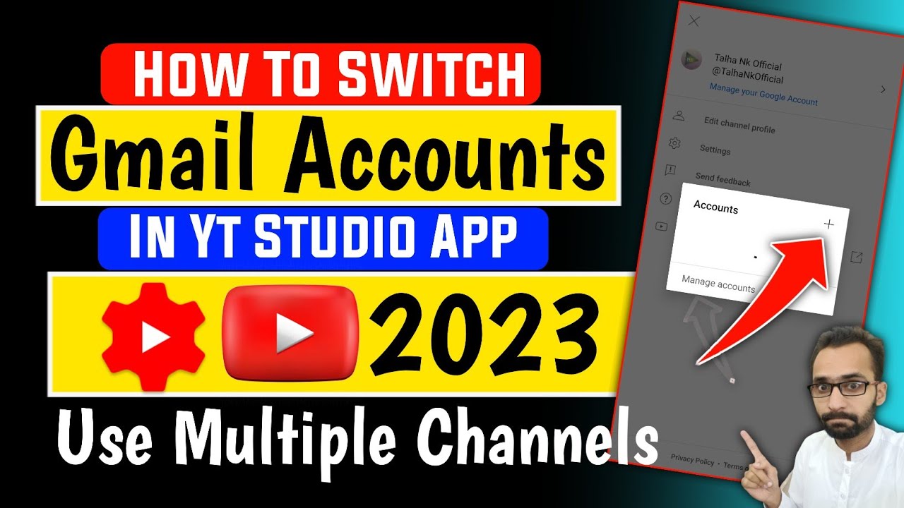 How To Switch Account In Yt Studio | How To Change Gmail Account In ...
