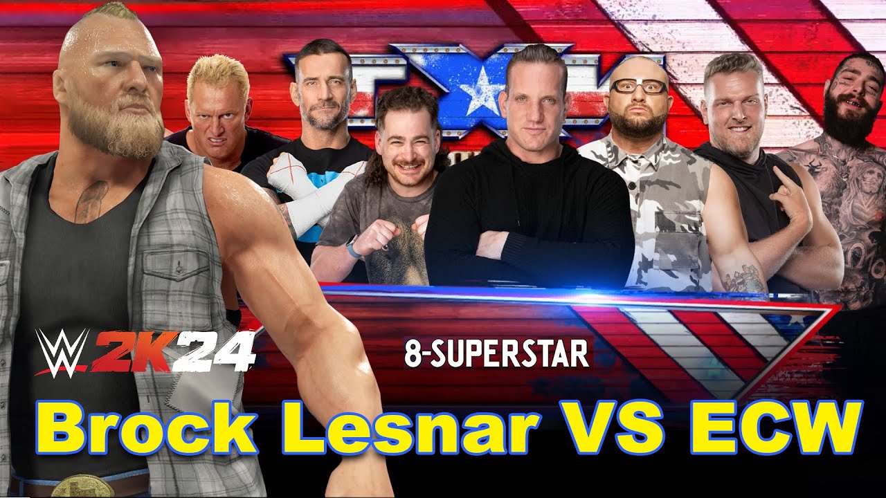 Brock Lesnar Destroys All ECW | Epic Destruction Highlight ...