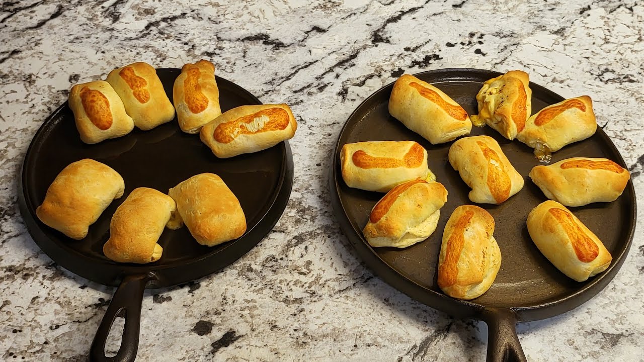 One armed bandit makes pigs in a blanket! #foryou #castiron # ...