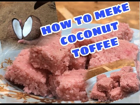how to make coconut toffee - YouTube