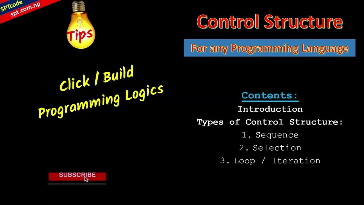Control Structure Logic: Sequential, Branching & Iteration in detail with Syntax n Examples ...