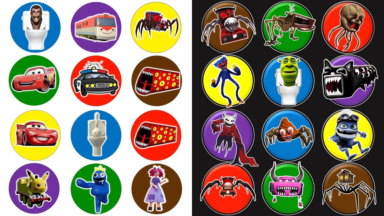 Spin Wheel Mcqueen Eater 🚗, Spider Choo Choo Charles 🕷️🚂, Thomas Lipan ...