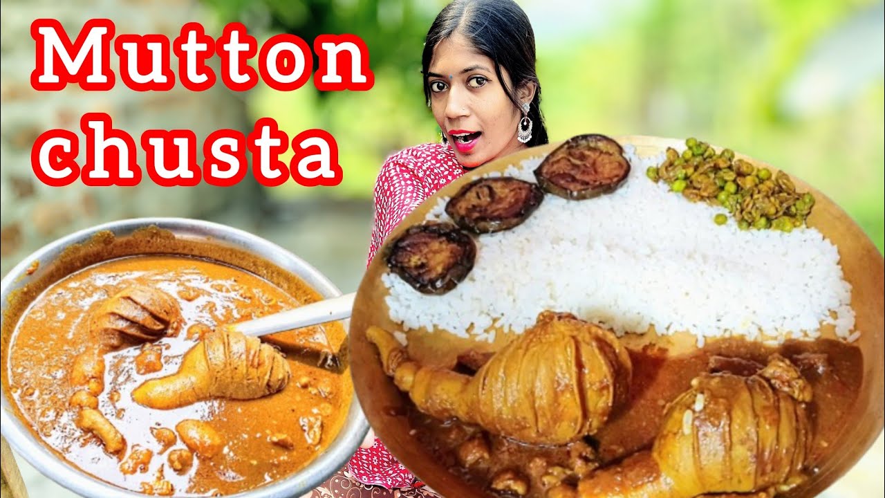 eating mutton chusta !! mutton chusta eating show 😋 #muttonchusta # ...