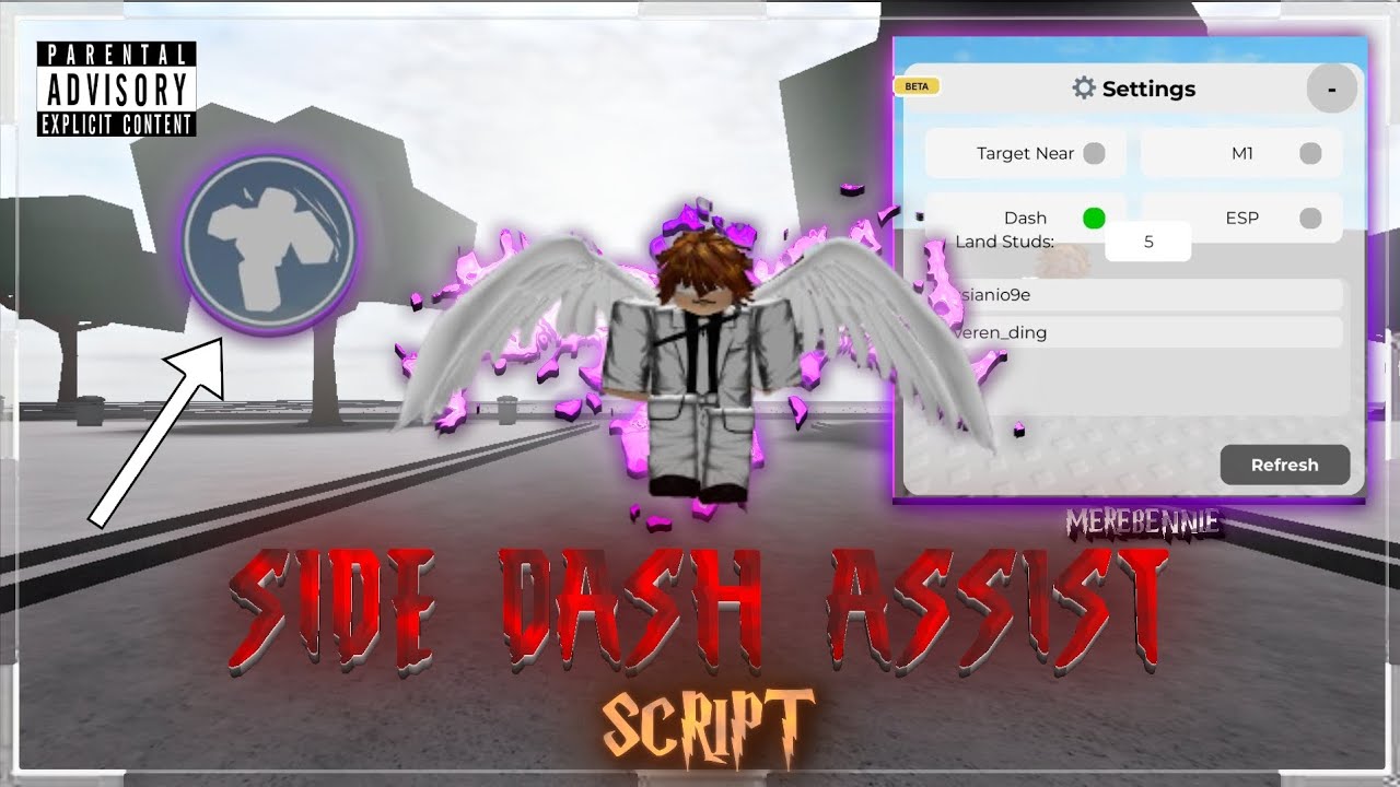 *OP* SIDE DASH ASSIST SCRIPT | TSB | THE STRONGEST BATTLEGROUNDS - YouTube