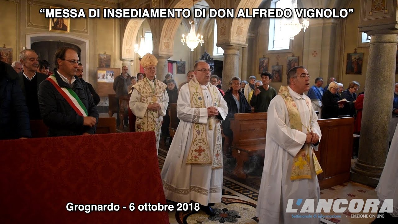 Grognardo - Messa di insediamento di don Alfredo Vignolo - YouTube
