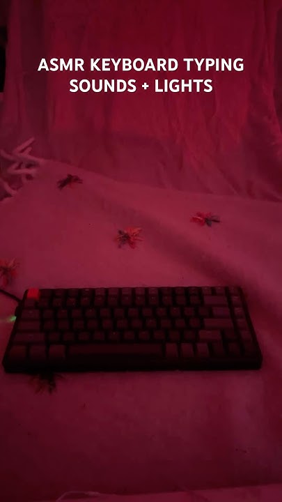 ASMR Keyboard Typing Sounds + Light Up Keyboard #asmr #keyboard - YouTube