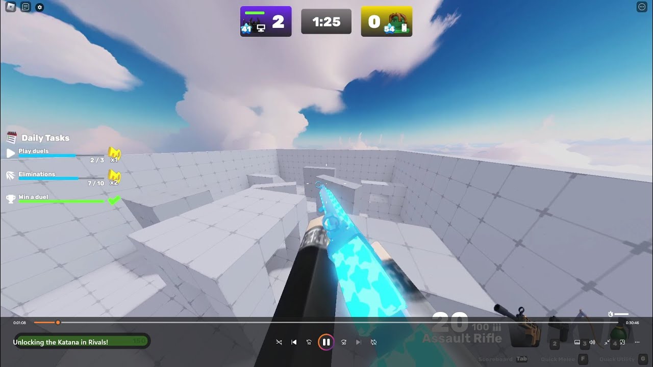 Unlocking the Katana in Rivals! - YouTube