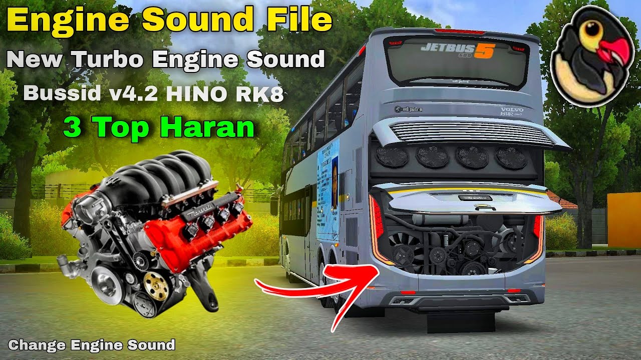 Bussid Turbo Sound Engine File - v4.2 HINO RK8 for Bus Simulator ...