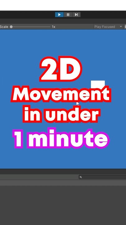 2D Top-Down Movement in Unity (Under 1 Min!) #GameDev - YouTube