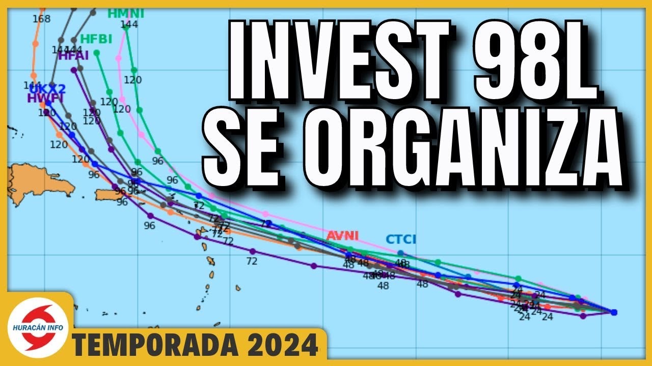 Invest 98L será la tormenta tropical Ernesto. Llegaría al Caribe entre ...
