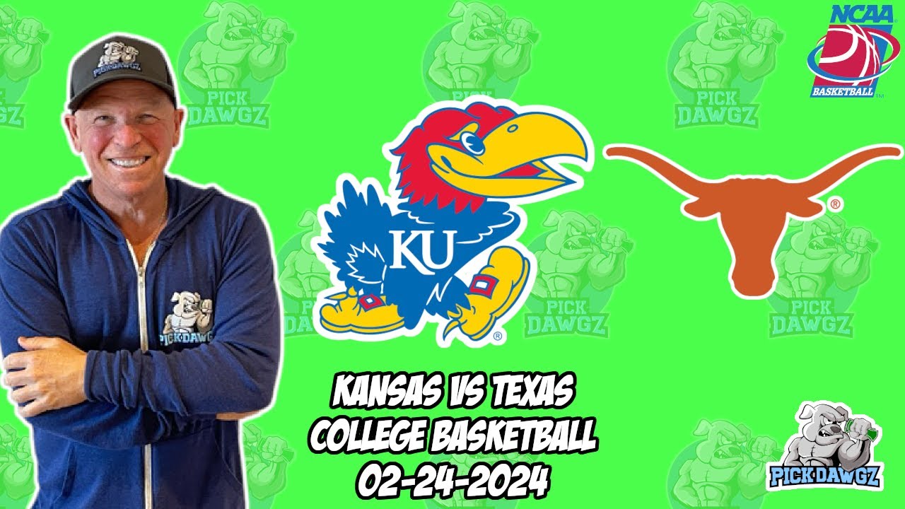 Kansas vs Texas 2/24/24 Free College Basketball Picks and Predictions ...