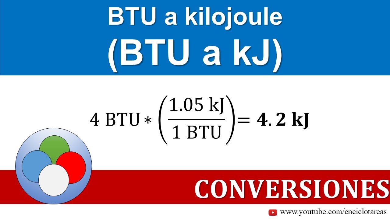 BTU a Kilojoule (BTU a kJ) - parte 2 - YouTube