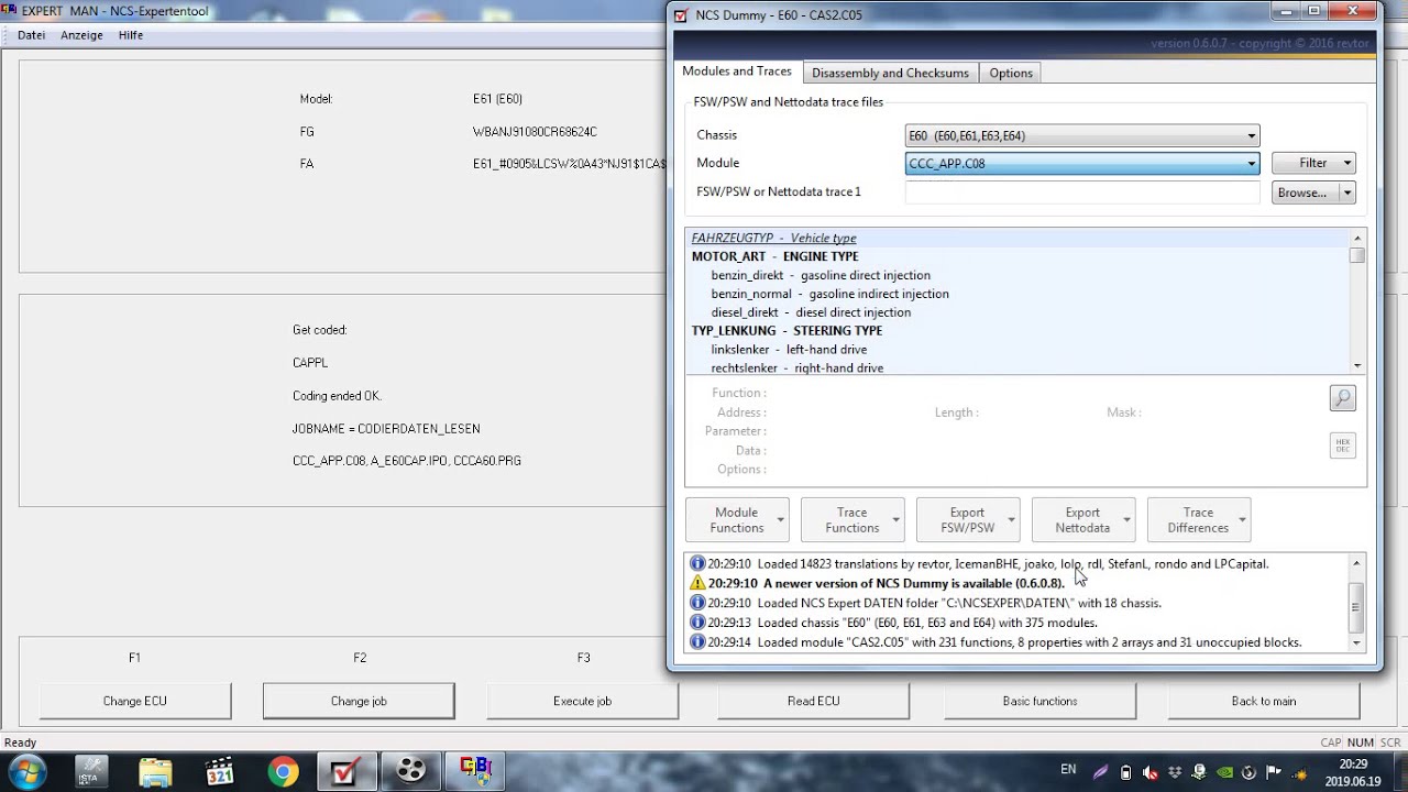 BMW E60 How to code AUX by NCS Expert DIY idrive - YouTube